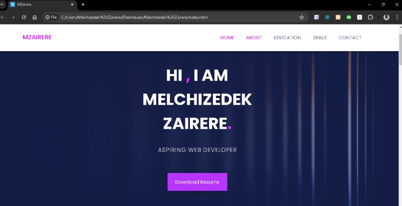 Melchizedek Zairere on LinkedIn: #webdesign #html #portfolio | 13 comments Melchizedek Zairere on LinkedIn: #webdesign #html #portfolio | 13 comments