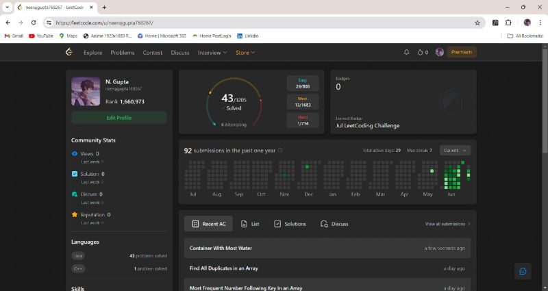 Neeraj Gupta on LinkedIn: #100daysofdsa #leetcode #dsa #codingjourney ... Neeraj Gupta on LinkedIn: #100daysofdsa #leetcode #dsa #codingjourney ...