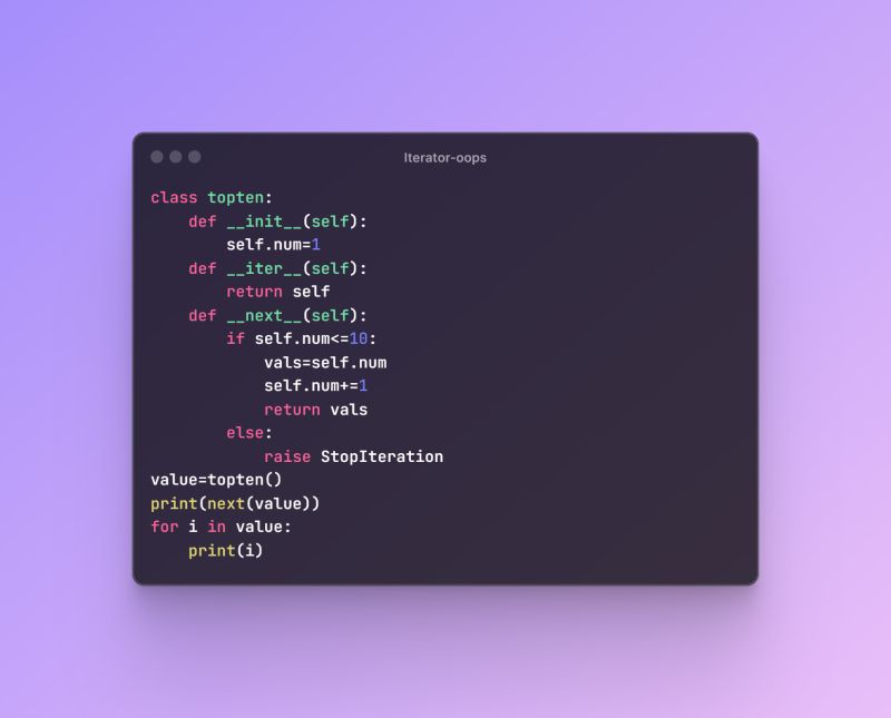 kishor kumar on LinkedIn: #python #iterators #python #iterators # ... kishor kumar on LinkedIn: #python #iterators #python #iterators # ...