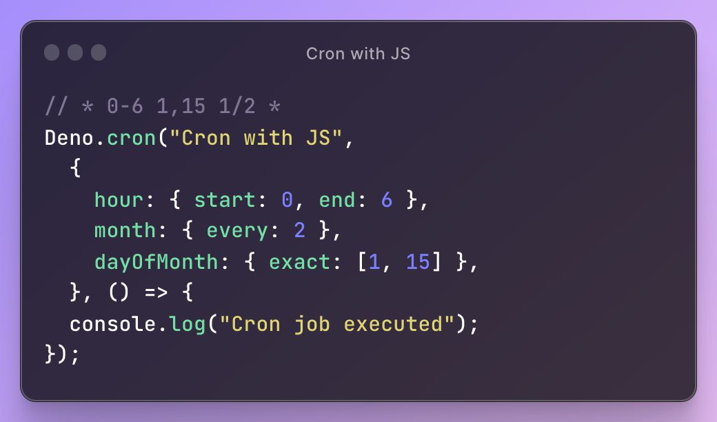 Deno on LinkedIn: #deno #node #cron #javascript #typescript Deno on LinkedIn: #deno #node #cron #javascript #typescript