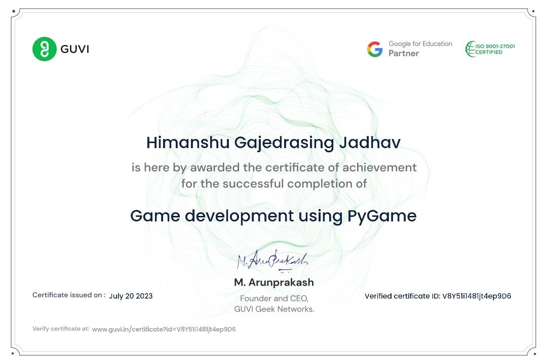 Himanshu Rajput on LinkedIn: #guvi #learning Himanshu Rajput on LinkedIn: #guvi #learning
