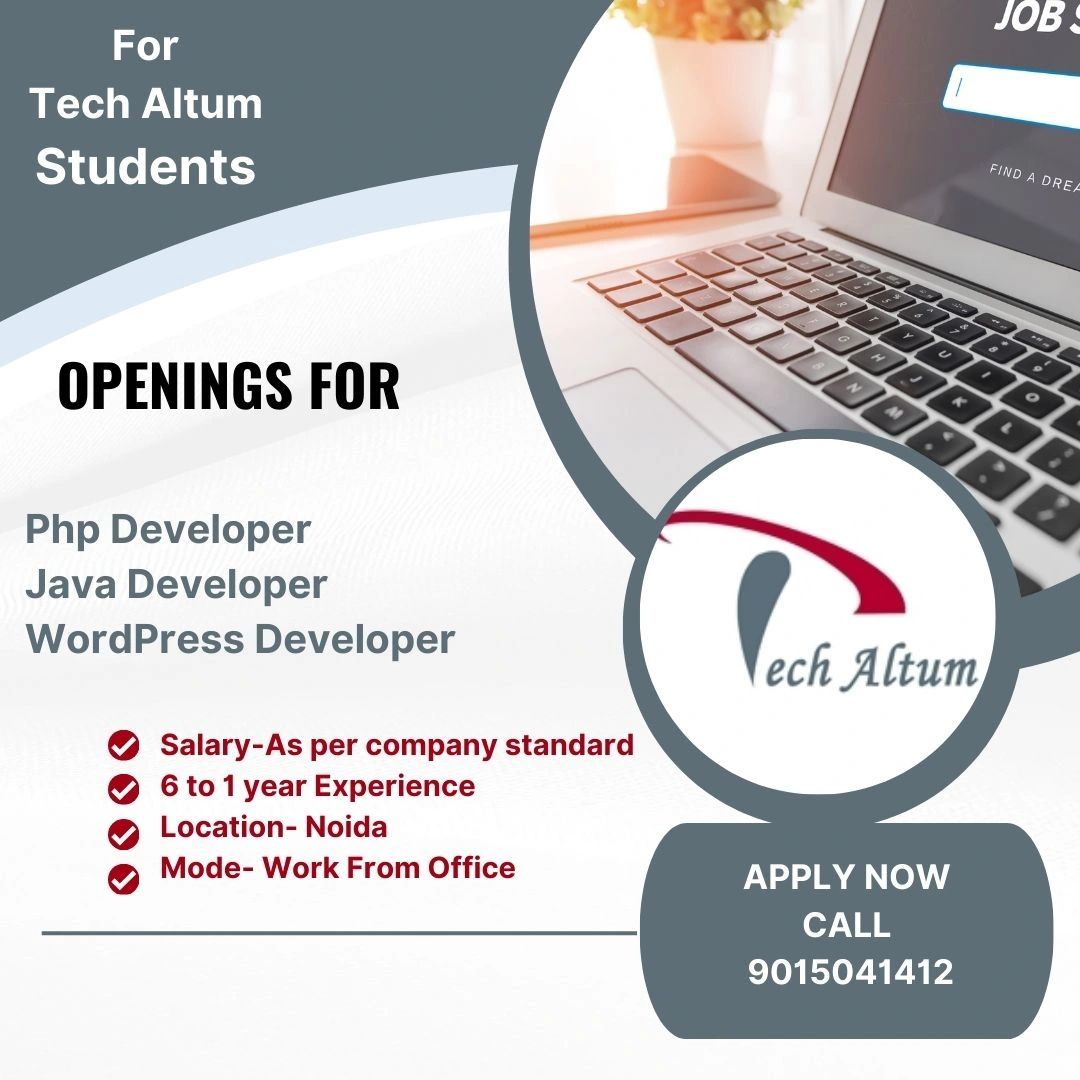 Tech Altum on LinkedIn: #techaltum #techaltum_placement Tech Altum on LinkedIn: #techaltum #techaltum_placement