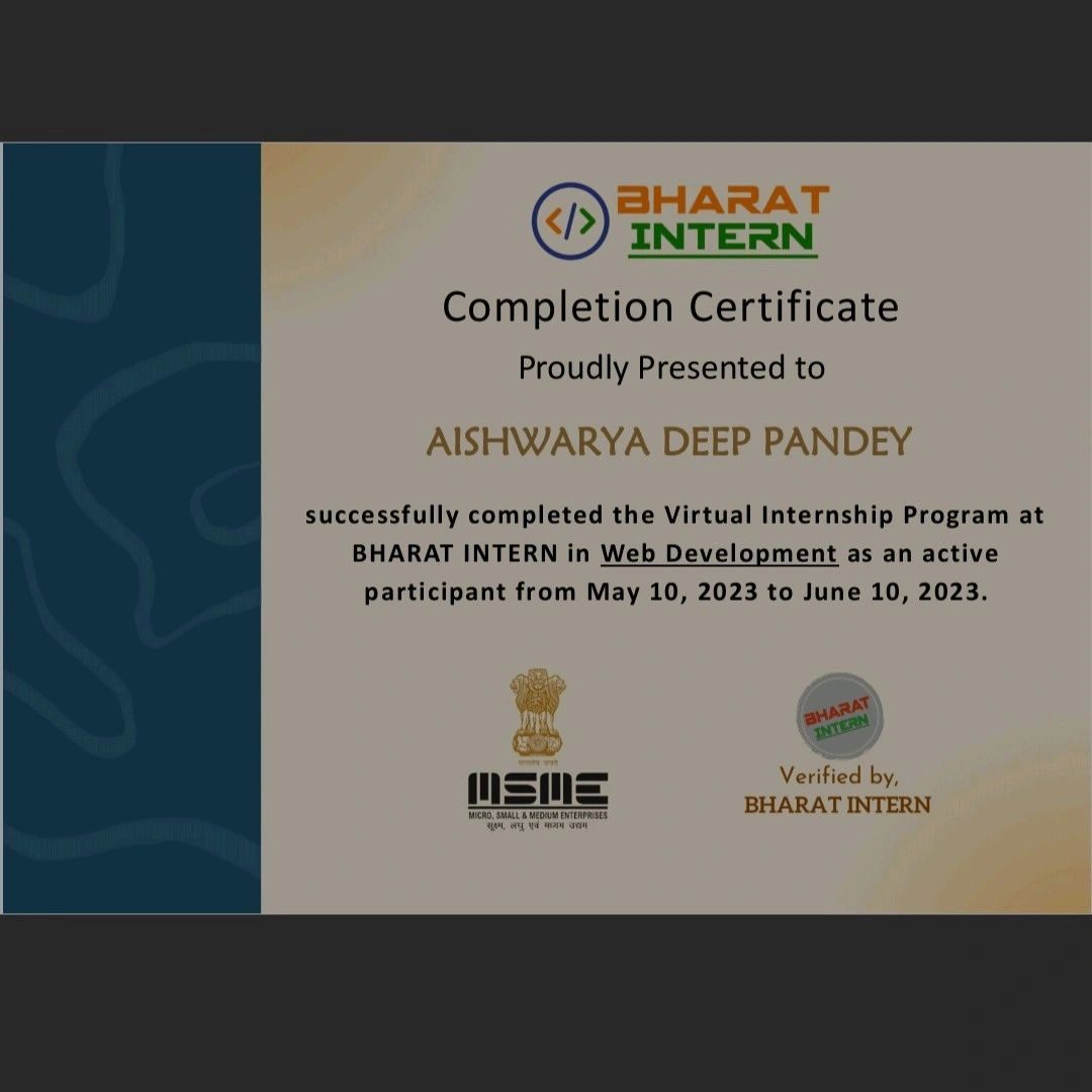 Aishwary pandey on LinkedIn: #bharat Aishwary pandey on LinkedIn: #bharat