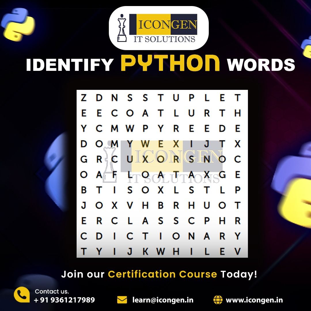 iconGen IT Solutions on LinkedIn: #icongenitsolutions #pythontraining # ... iconGen IT Solutions on LinkedIn: #icongenitsolutions #pythontraining # ...