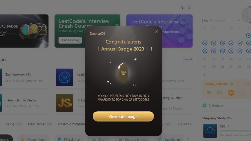 Manikandan R on LinkedIn: #leetcode #codingjourney #annualbadge2023 # ... Manikandan R on LinkedIn: #leetcode #codingjourney #annualbadge2023 # ...