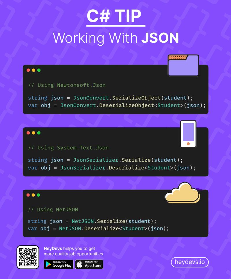 HeyDevs Vietnam on LinkedIn: #json #softwaredevelopment #devtips HeyDevs Vietnam on LinkedIn: #json #softwaredevelopment #devtips