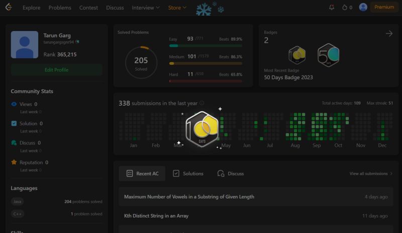Tarun Garg on LinkedIn: #leetcode #codingchallenge #codingjourney # ... Tarun Garg on LinkedIn: #leetcode #codingchallenge #codingjourney # ...