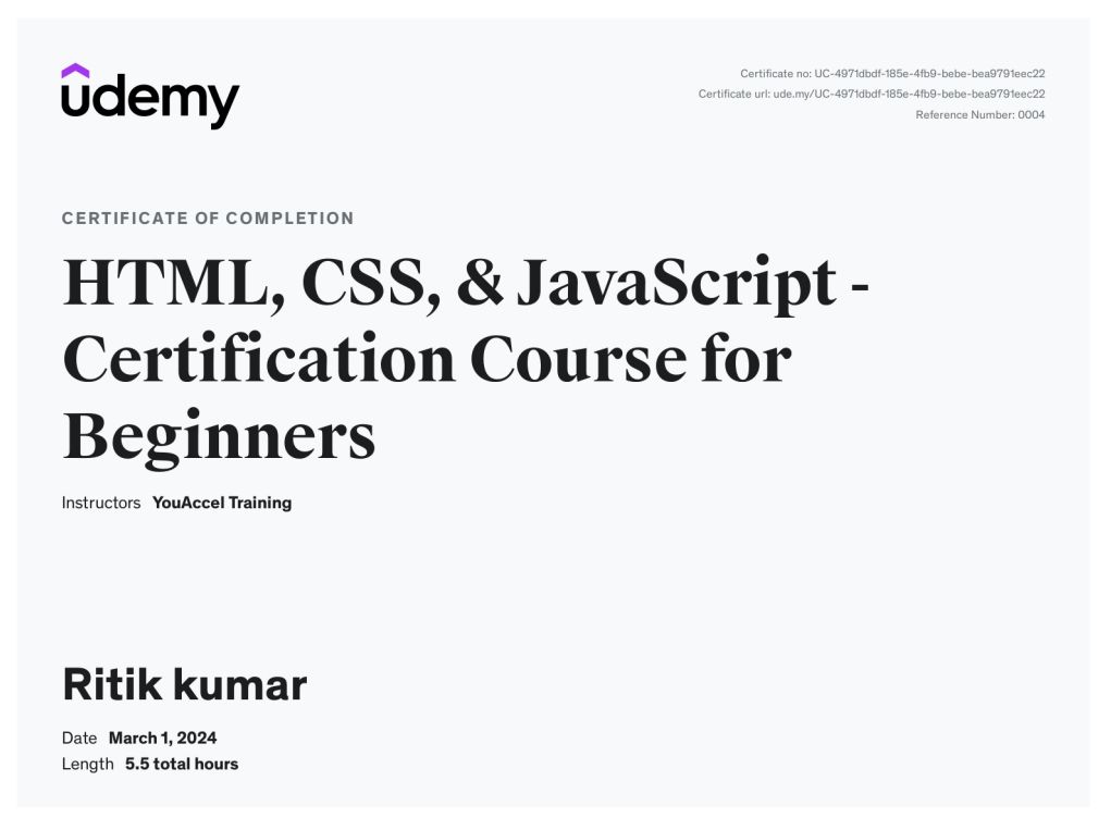 Ritik Kumar on LinkedIn: #webdevelopment #udemycourses #html #css # ... Ritik Kumar on LinkedIn: #webdevelopment #udemycourses #html #css # ...