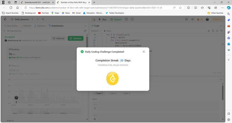 Dinesh Kumar on LinkedIn: #leetcode #preparation #java #python Dinesh Kumar on LinkedIn: #leetcode #preparation #java #python