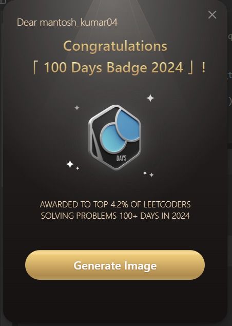 Mantosh kumar on LinkedIn: #100daysofcode #leetcode Mantosh kumar on LinkedIn: #100daysofcode #leetcode