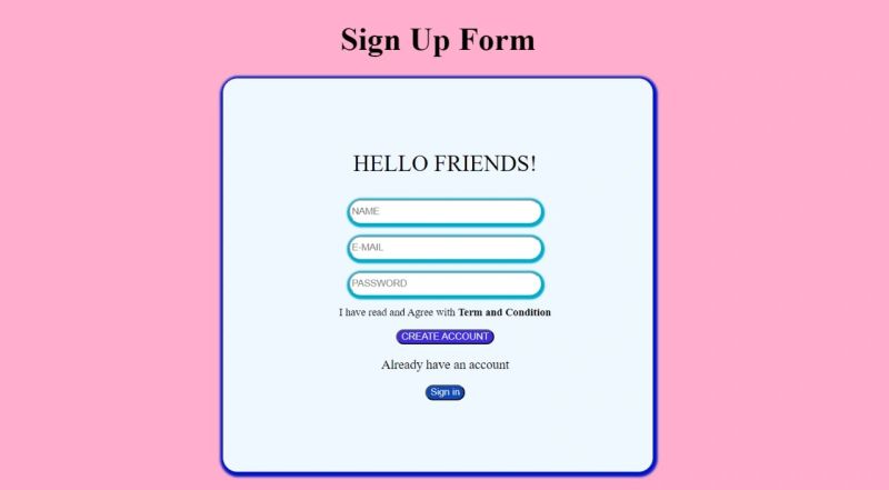 Amit Tiwari on LinkedIn: #html5 #htmlcss #signup #formbyhtml Amit Tiwari on LinkedIn: #html5 #htmlcss #signup #formbyhtml