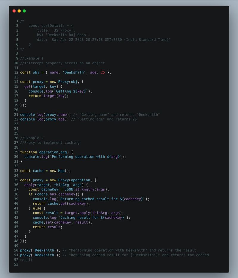 Deekshith Raj Basa on LinkedIn: #javascript #proxy #javscriptproxy # ... Deekshith Raj Basa on LinkedIn: #javascript #proxy #javscriptproxy # ...