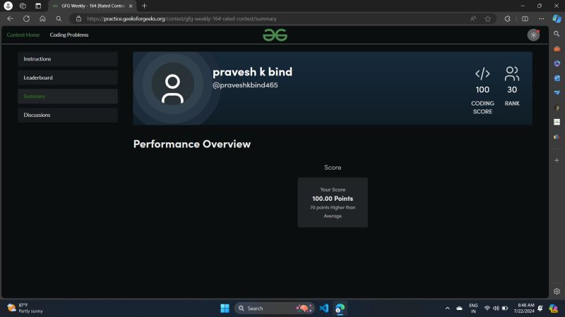 Pravesh K Bind on LinkedIn: #gfg #gfgweekly #algorithms #datastructures ... Pravesh K Bind on LinkedIn: #gfg #gfgweekly #algorithms #datastructures ...