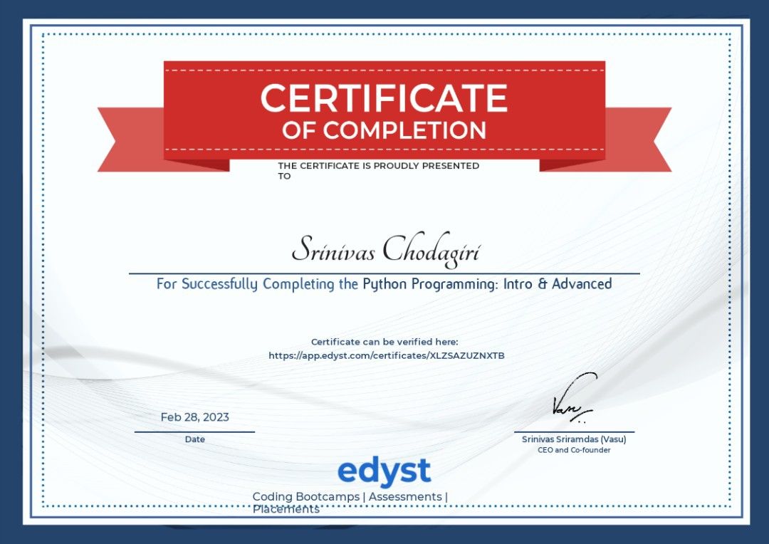 srinivas chodagiri on LinkedIn: #python #programming srinivas chodagiri on LinkedIn: #python #programming