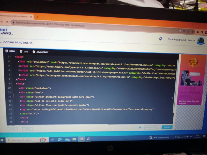 keerthi Veeram on LinkedIn: #nxtwave #coding #bootstrap #css #html keerthi Veeram on LinkedIn: #nxtwave #coding #bootstrap #css #html