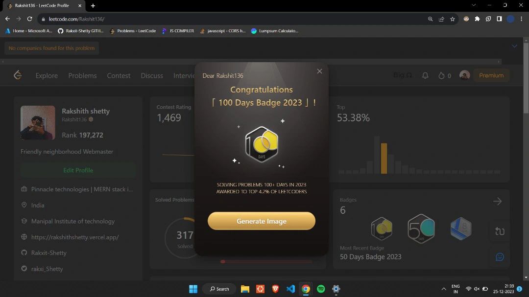 Rakshith Shetty on LinkedIn: Happy to add a new Leetcode badge 🎓 ... Rakshith Shetty on LinkedIn: Happy to add a new Leetcode badge 🎓 ...