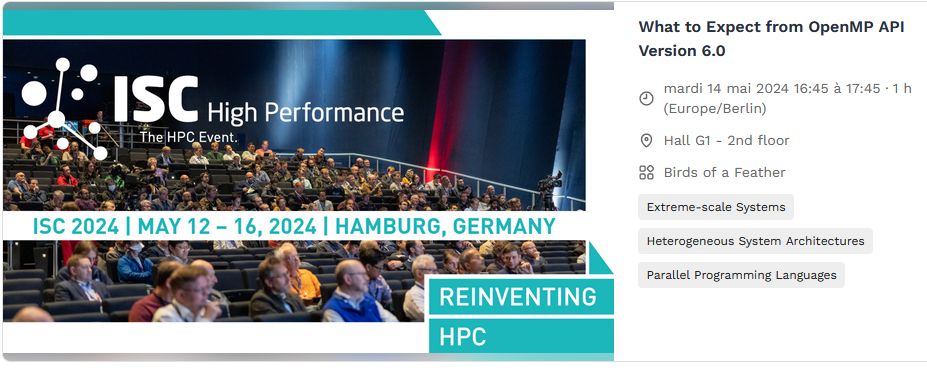 OpenMP Architecture Review Board on LinkedIn: #isc24 #openmp #hpc #embedded OpenMP Architecture Review Board on LinkedIn: #isc24 #openmp #hpc #embedded