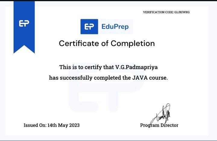 V G Padmapriya on LinkedIn: #java #programminglanguages #programming # ... V G Padmapriya on LinkedIn: #java #programminglanguages #programming # ...