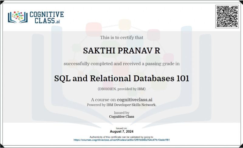SAKTHI PRANAV R on LinkedIn: **Aspiring Data Analyst | SQL & Database ... SAKTHI PRANAV R on LinkedIn: **Aspiring Data Analyst | SQL & Database ...