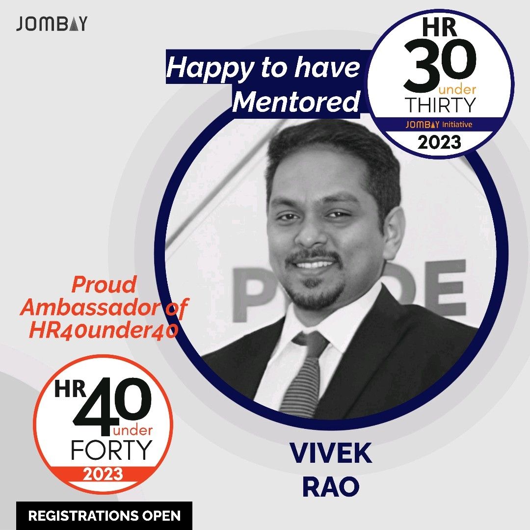 Vivek Rao on LinkedIn: #hr #community #mentoring #jombay | 21 comments Vivek Rao on LinkedIn: #hr #community #mentoring #jombay | 21 comments