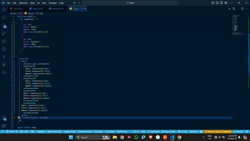 Pritam Awatade on LinkedIn: #reactjs #webdevelopment #codingjourney # ... Pritam Awatade on LinkedIn: #reactjs #webdevelopment #codingjourney # ...