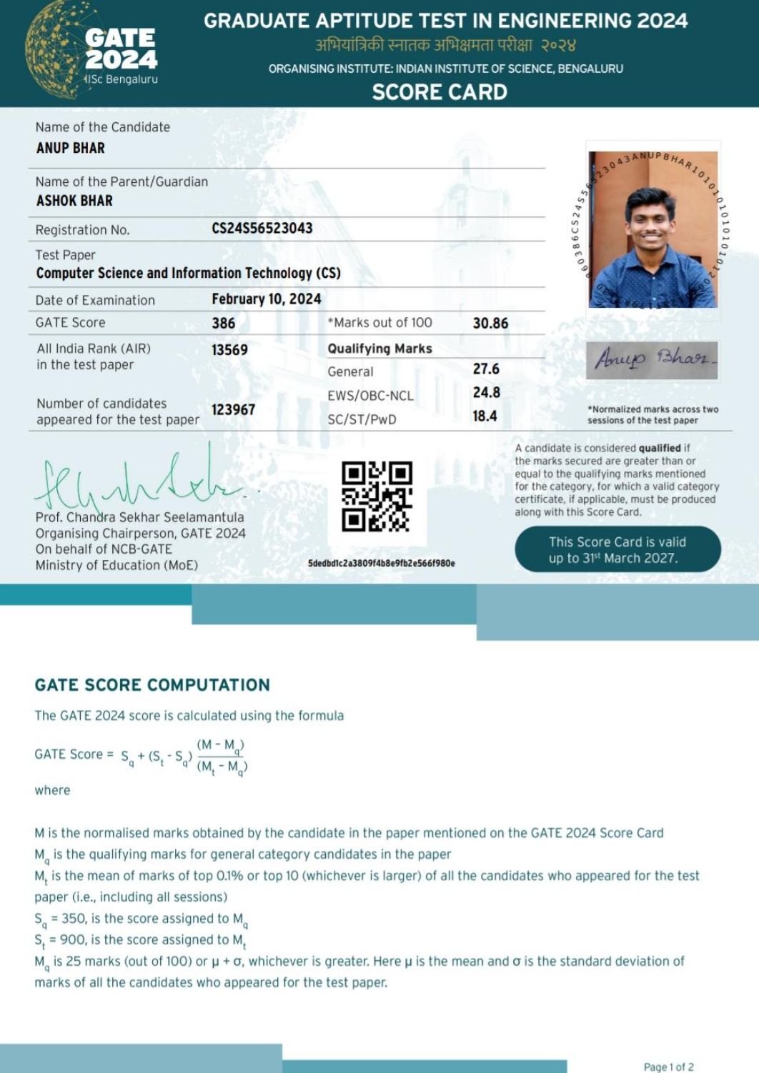 Anup Bhar on LinkedIn: #gate2024 #computerscience #achievementunlocked ... Anup Bhar on LinkedIn: #gate2024 #computerscience #achievementunlocked ...