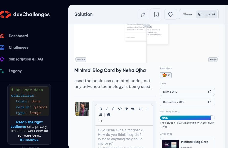 Neha Ojha on LinkedIn: #frontenddevelopment #html #css #codingchallenge ... Neha Ojha on LinkedIn: #frontenddevelopment #html #css #codingchallenge ...