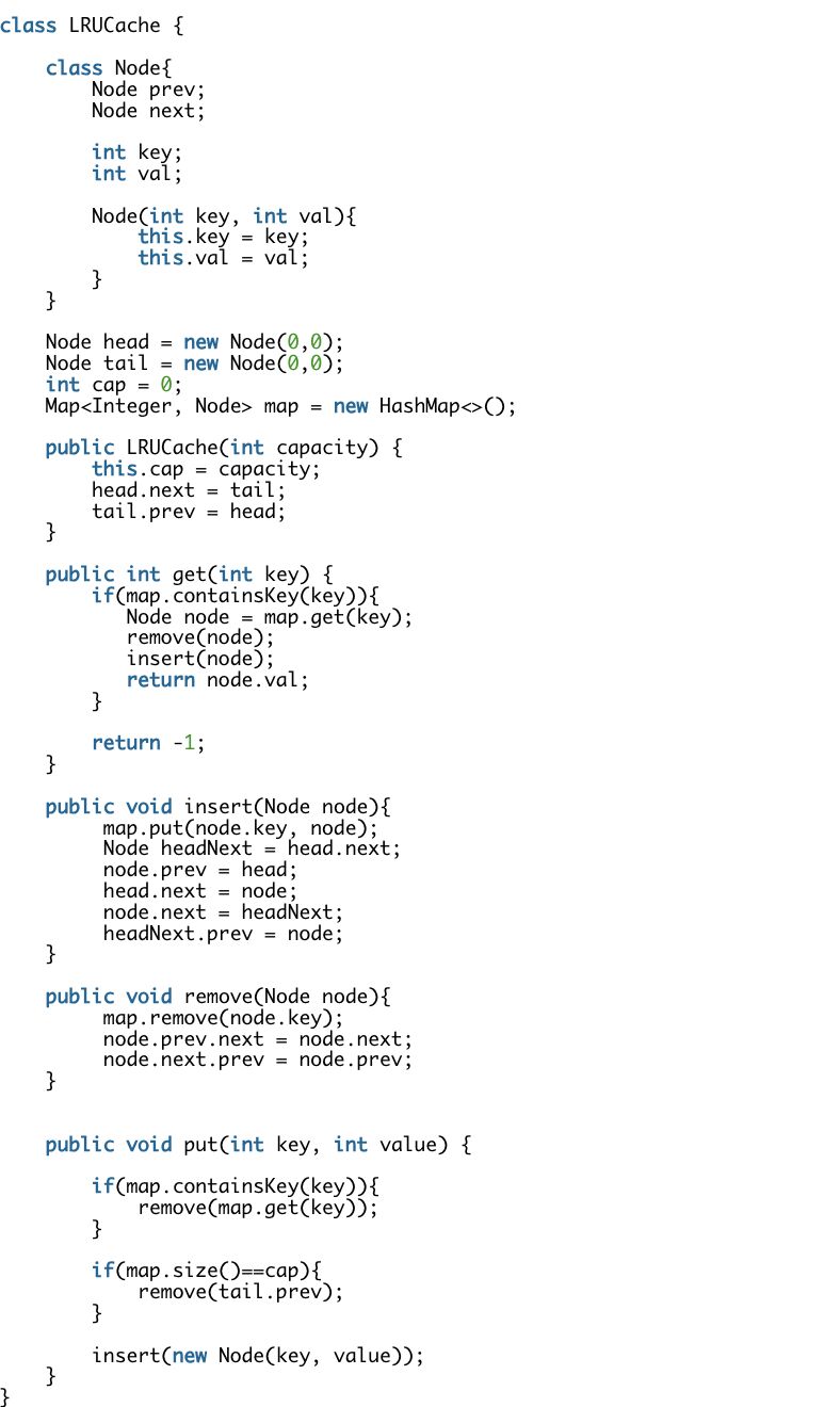 Interview Prep on LinkedIn: #java #dsa #lru #cache #interview #coding Interview Prep on LinkedIn: #java #dsa #lru #cache #interview #coding