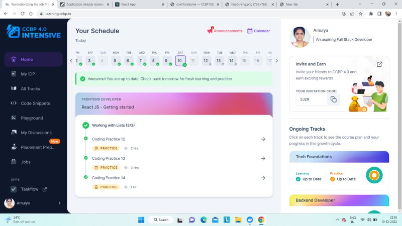 Amulya Katam on LinkedIn: #nxtwave #ccbpian #happylearning #happycoding Amulya Katam on LinkedIn: #nxtwave #ccbpian #happylearning #happycoding