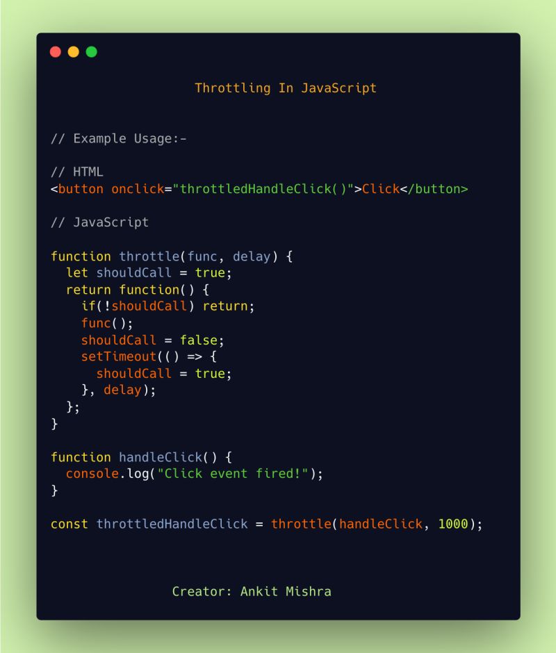 Ankit Mishra on LinkedIn: #like #comment #share #javascript #webdevelopment Ankit Mishra on LinkedIn: #like #comment #share #javascript #webdevelopment