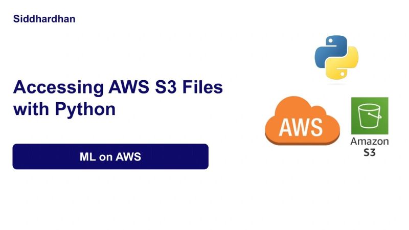 Siddhardhan S on LinkedIn: Accessing AWS S3 files with Python: https ... Siddhardhan S on LinkedIn: Accessing AWS S3 files with Python: https ...