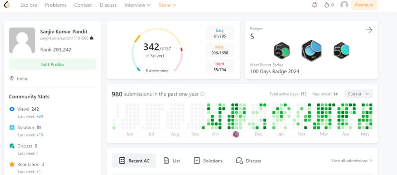 Sanjiv Kumar Pandit on LinkedIn: #leetcode #java #dsa #techskills # ... Sanjiv Kumar Pandit on LinkedIn: #leetcode #java #dsa #techskills # ...
