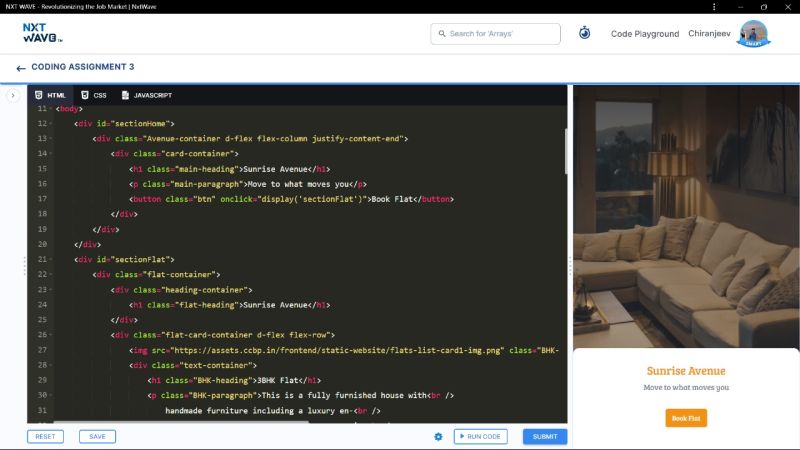 Chiranjeev Vatsa on LinkedIn: Today's My coding practice test @ NxtWave Chiranjeev Vatsa on LinkedIn: Today's My coding practice test @ NxtWave