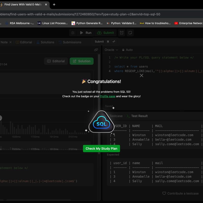 Kartik Chaturvedi on LinkedIn: Acquired the SQL 50 badge on Leetcode ... Kartik Chaturvedi on LinkedIn: Acquired the SQL 50 badge on Leetcode ...
