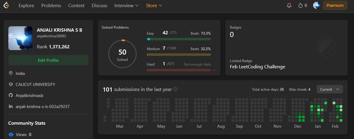 Anjali krishna S B on LinkedIn: #leetcode #problemsolving #algorithm # ... Anjali krishna S B on LinkedIn: #leetcode #problemsolving #algorithm # ...