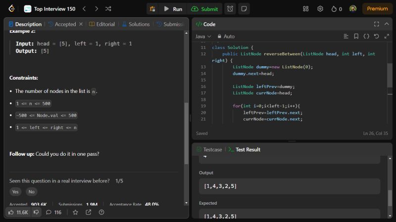 Sagar Kumar on LinkedIn: #leetcode #coding #java #linkedlists # ... Sagar Kumar on LinkedIn: #leetcode #coding #java #linkedlists # ...