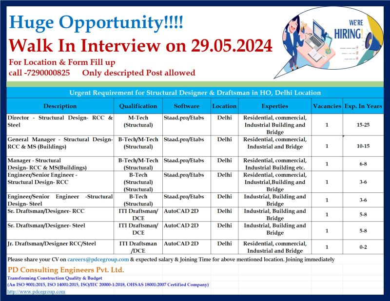 PD Consulting Engineers Pvt. Ltd. on LinkedIn: #hiring #hiringnow # ... PD Consulting Engineers Pvt. Ltd. on LinkedIn: #hiring #hiringnow # ...