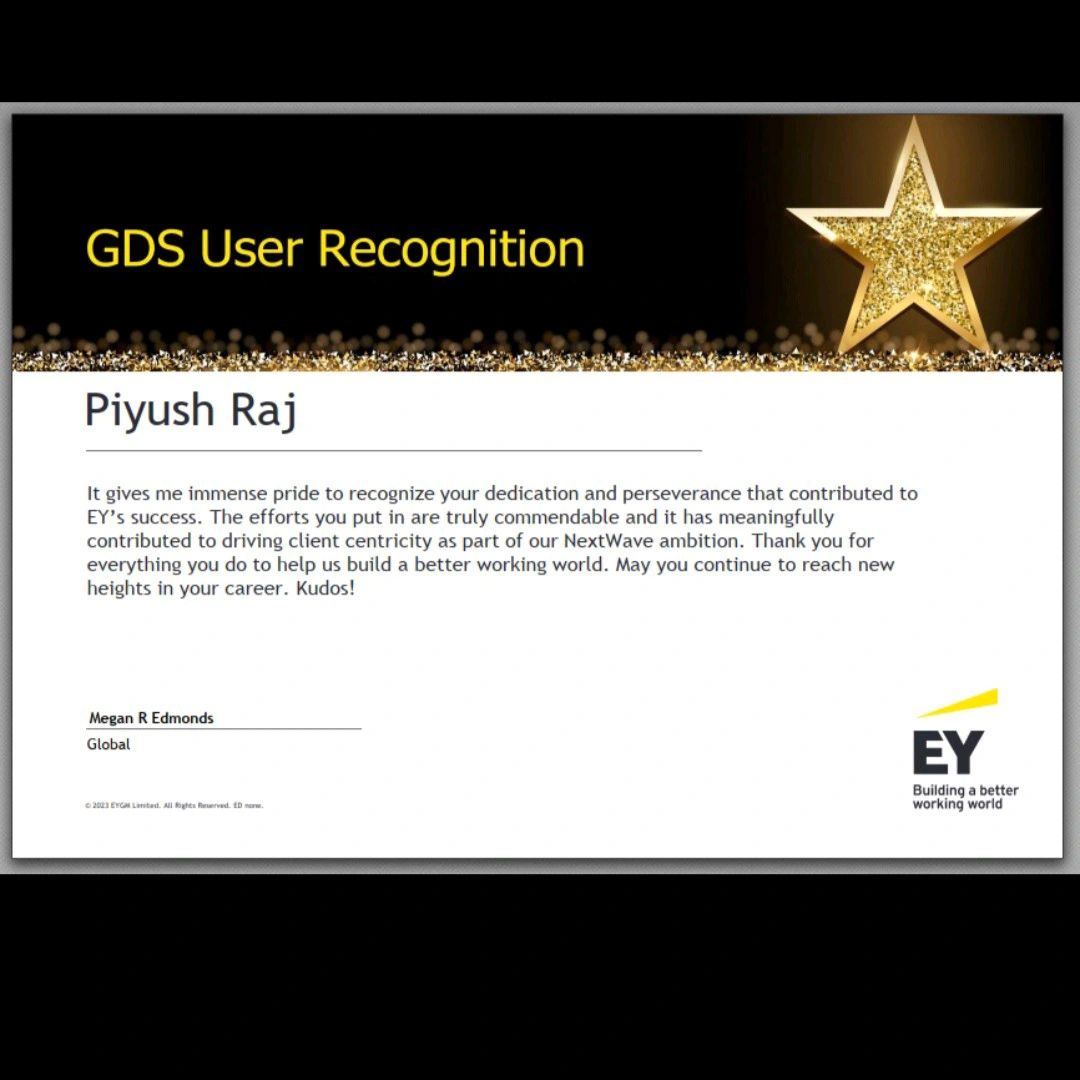 Piyush Raj on LinkedIn: #gds Piyush Raj on LinkedIn: #gds