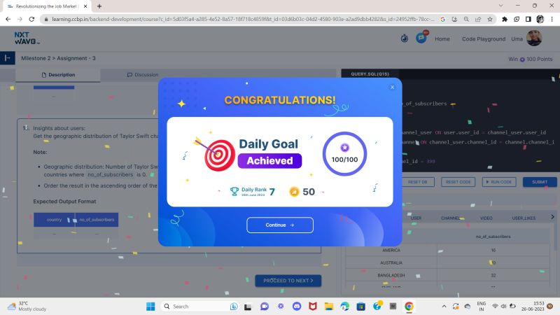 Uma Maheswari Kavuluri on LinkedIn: #ccbp #nxtwave #ccbpian #day53 # ... Uma Maheswari Kavuluri on LinkedIn: #ccbp #nxtwave #ccbpian #day53 # ...