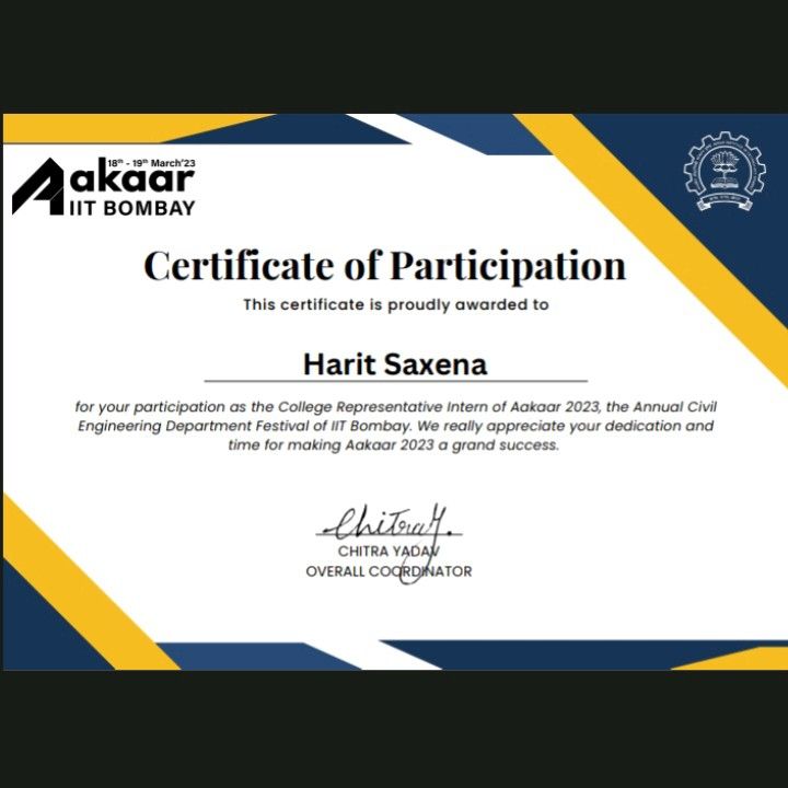 Harit Saxena on LinkedIn: #iitbombay #completed #engineer #opportunity ... Harit Saxena on LinkedIn: #iitbombay #completed #engineer #opportunity ...