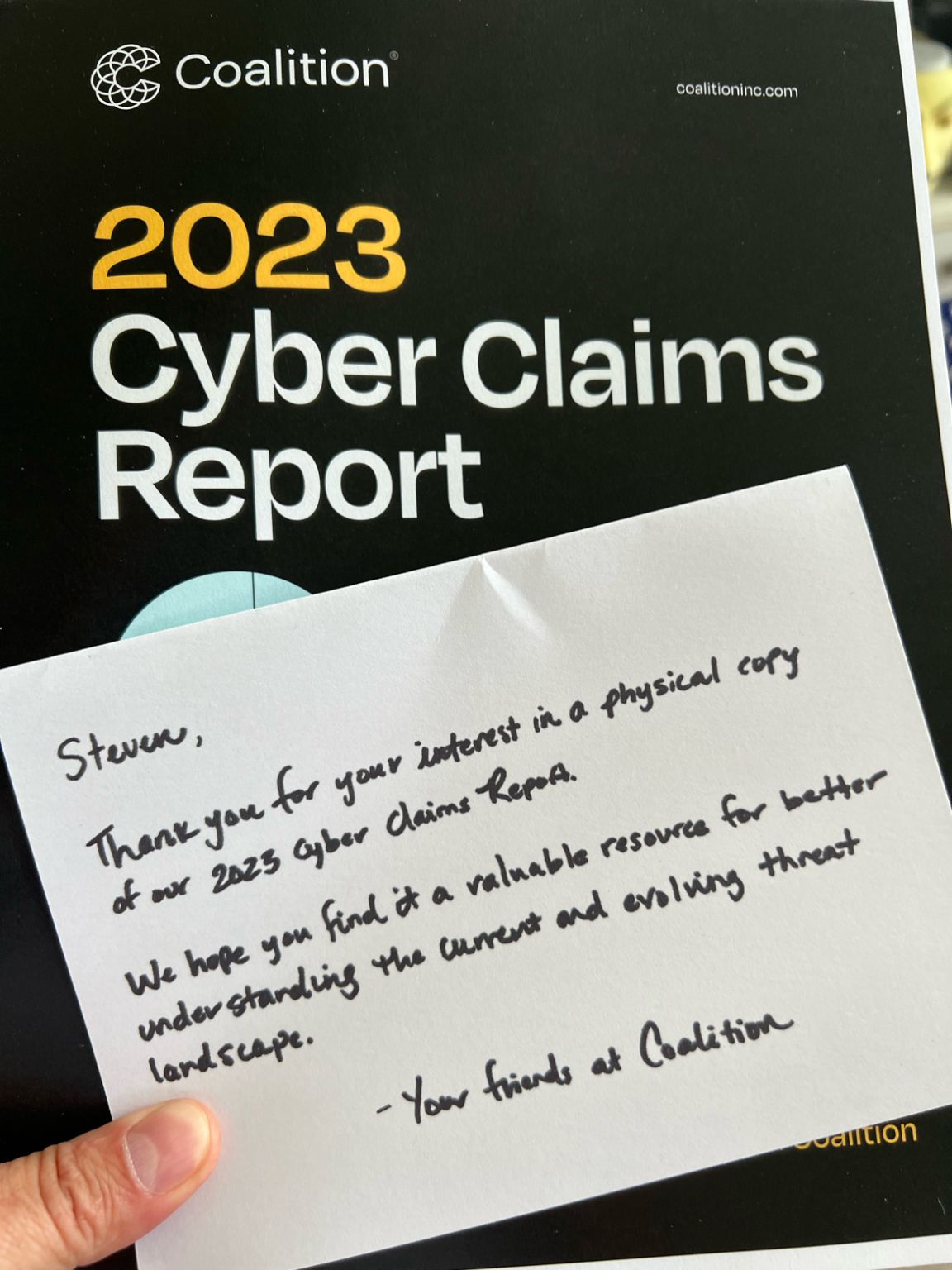 Steven Palange on LinkedIn: Thank you Sarah Miknis and Coalition, Inc ... Steven Palange on LinkedIn: Thank you Sarah Miknis and Coalition, Inc ...