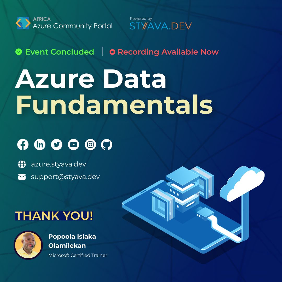 STYAVA.DEV on LinkedIn: #data #training #azure #microsoft STYAVA.DEV on LinkedIn: #data #training #azure #microsoft