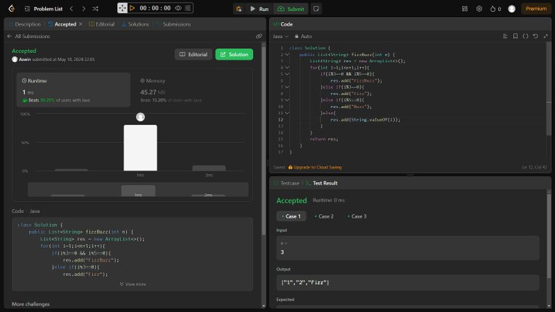 Aswin S on LinkedIn: #100daysofcode #javaprogramming #fizzbuzz # ... Aswin S on LinkedIn: #100daysofcode #javaprogramming #fizzbuzz # ...