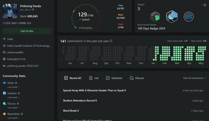 Prithviraj Panda on LinkedIn: #leetcode #codenewbie #dsa #cpp # ... Prithviraj Panda on LinkedIn: #leetcode #codenewbie #dsa #cpp # ...
