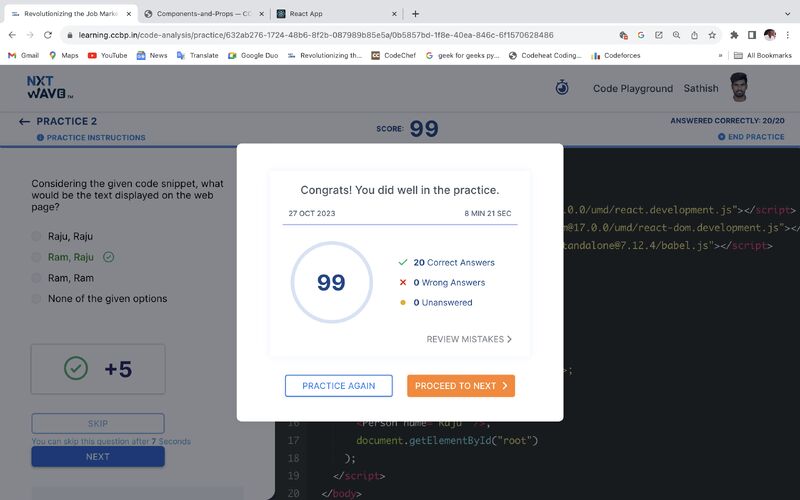 Sathish S on LinkedIn: #learning #150daysofcodingchallenge #nxtwave # ... Sathish S on LinkedIn: #learning #150daysofcodingchallenge #nxtwave # ...