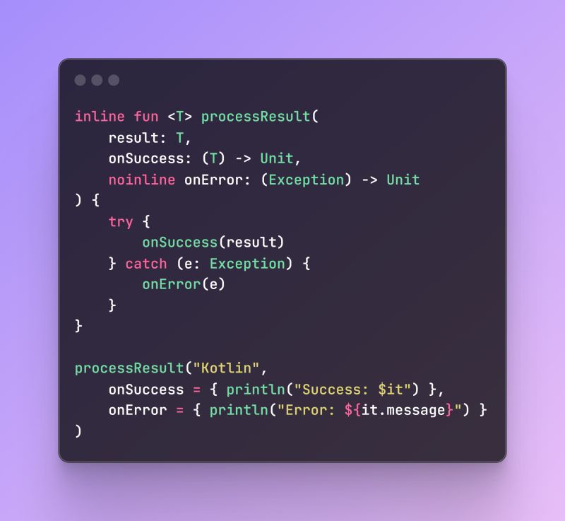 Forhadul Islam on LinkedIn: #noinline #noinline #kotlin # ... Forhadul Islam on LinkedIn: #noinline #noinline #kotlin # ...