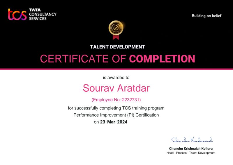 sourav aratdar on LinkedIn: #processimprovement #continuouslearning sourav aratdar on LinkedIn: #processimprovement #continuouslearning