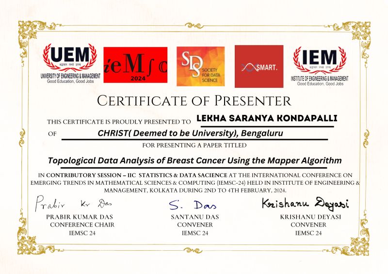 Lekha saranya Kondapalli on LinkedIn: #iemkolkata | 12 comments Lekha saranya Kondapalli on LinkedIn: #iemkolkata | 12 comments