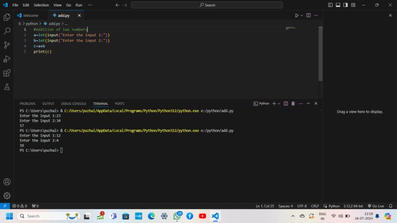 Pugazhendhi R on LinkedIn: #pythonprogram #skillup #pythonbasics #learning Pugazhendhi R on LinkedIn: #pythonprogram #skillup #pythonbasics #learning