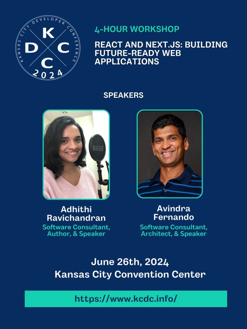 Adhithi Ravichandran on LinkedIn: #kcdc #nextjs #react Adhithi Ravichandran on LinkedIn: #kcdc #nextjs #react